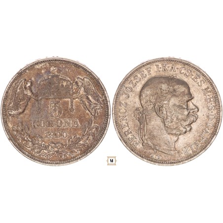 Ferenc József 5 korona 1900 KB