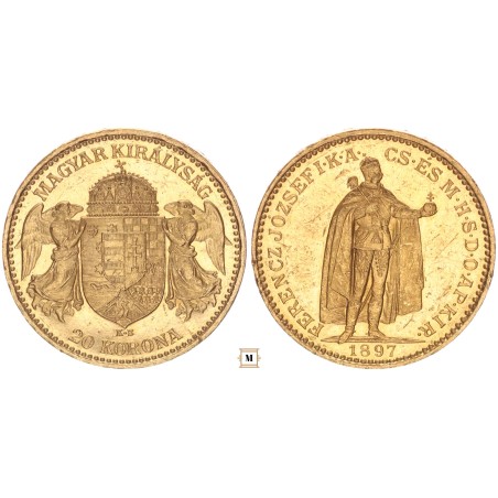 Ferenc József 20 korona 1897 KB